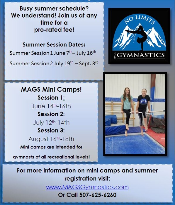 Mankato Area Gymnastics School Home